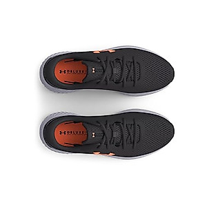 Under Armour Men's Charged Rogue 3, (100) Jet Gray/Black/Panic Orange, 10.5