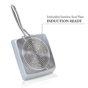 TECHEF - CeraTerra Ceramic Nonstick Tamagoyaki Japanese Omelette Pan/Egg Pan Skillet, (PTFE, PFAS, and PFOA Free), Induction-Ready, Made in Korea