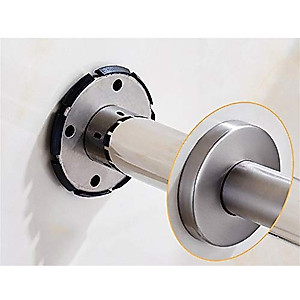 CRODY Stainless Steel Bathroom U-Shaped Handrail, Safety Support Armrest Rail,Wall-Mounted Straight Towel Rack/#Polish