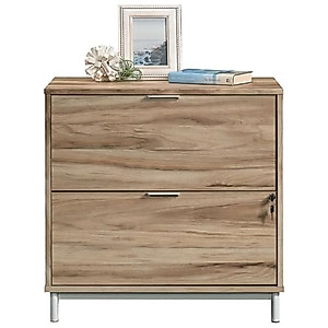 Sauder Portage Park 2-Drawer Lateral File Cabinet in Kiln Acacia, Kiln Acacia Finish