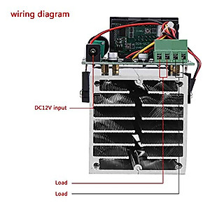DC 12V Electronic Load Tester, Load Battery Capacity Tester Module, 0-10A 100W Constant Current Discharge Monitor for Power Bank Capacity Testing