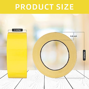 Colored Duct Tape 10.2 mils Heavy Duty, 1.88 Inch Wide x 90ft Per Rolls, Total 540ft (180 Yard), Black White Silver Yellow Red Blue, Indoor & Outdoor Use, No Residue, Tear by Hand (1.88in x 30 Yards)