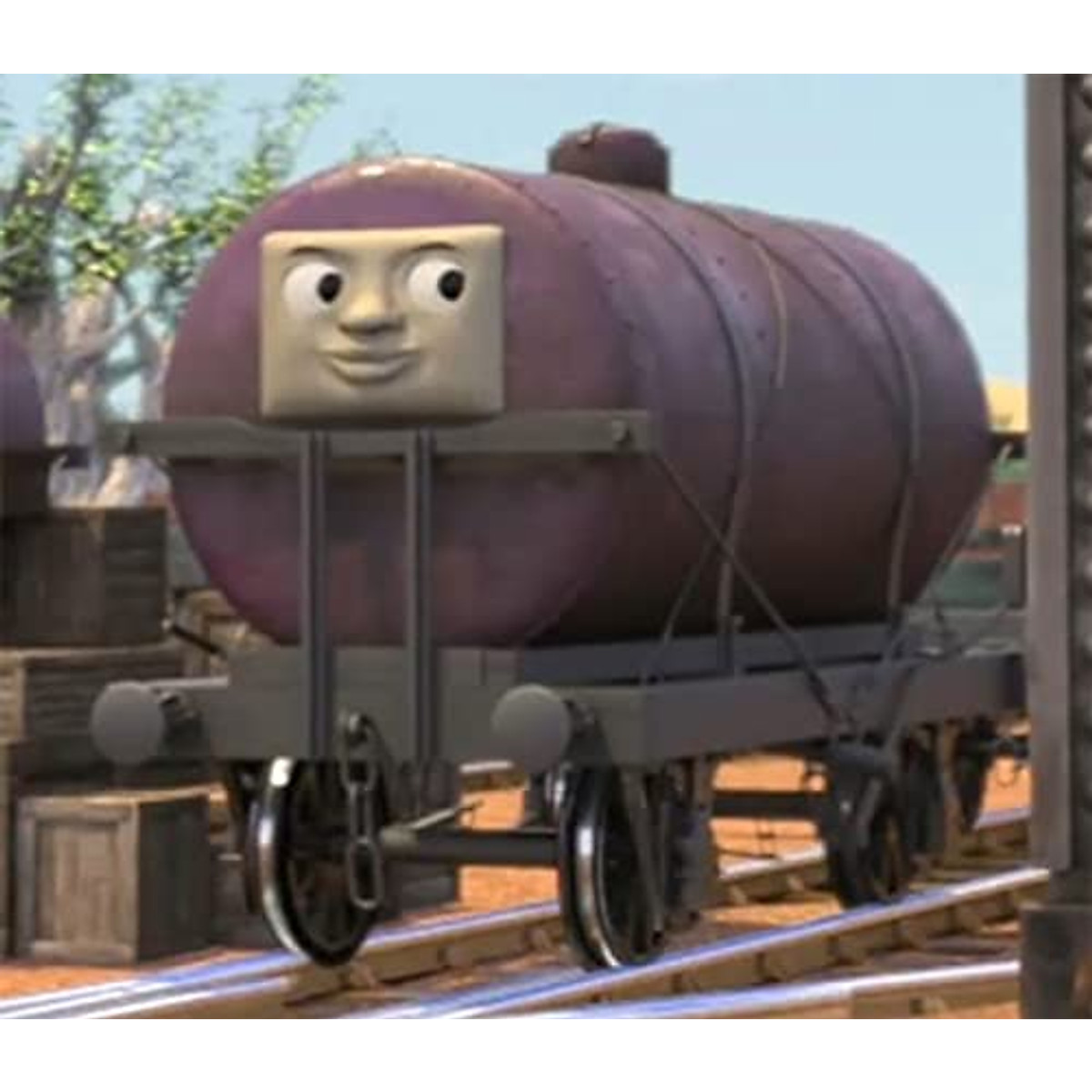 Bachmann Trains - Thomas & Friends Oil Tanker TROUBLESOME Truck #6 - HO Scale,Prototypical Maroon