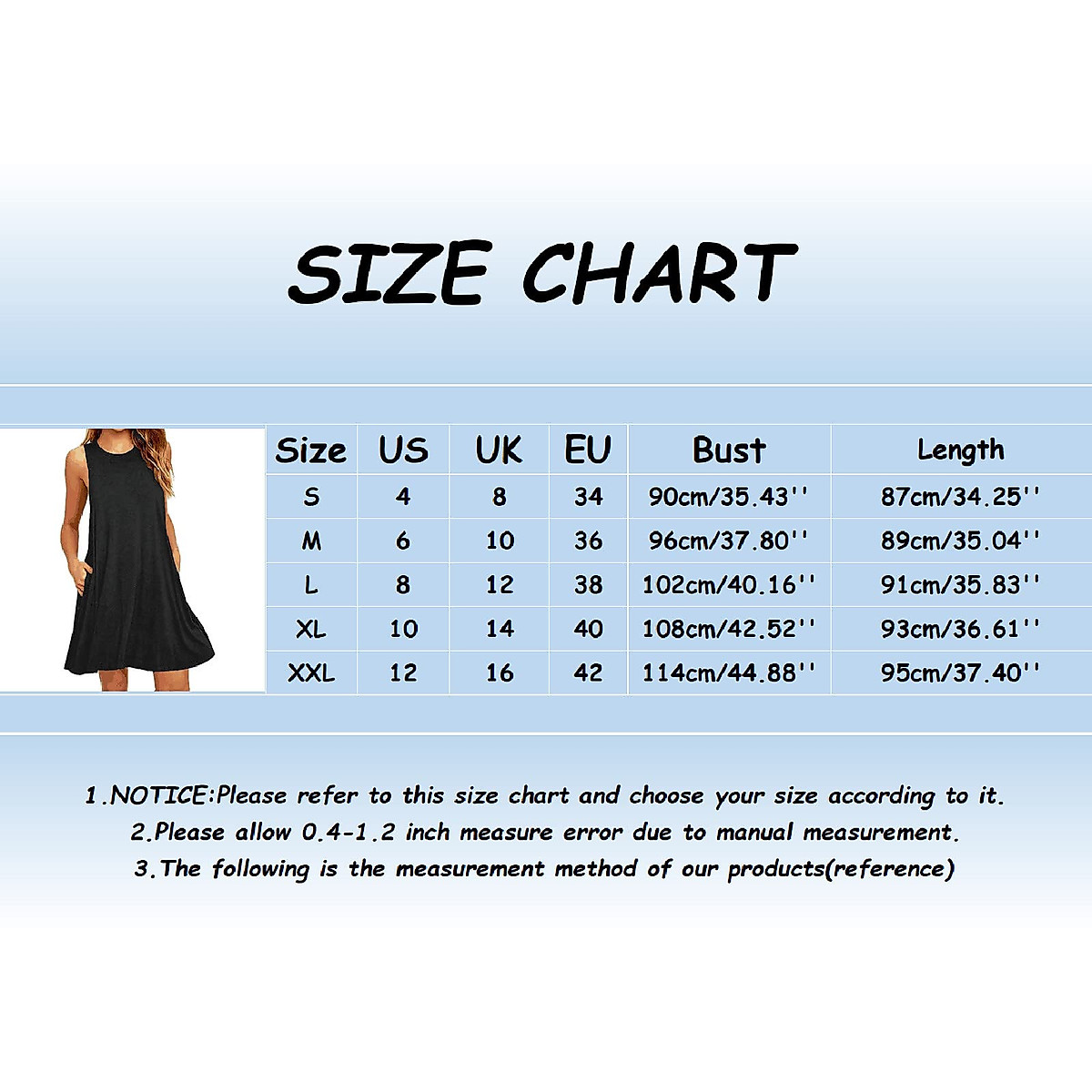 ANDBXH Womens Summer Dresses Casual Swing Dresses Beach Loose,Over stocked All,Plus Size Deals of The Day,Where is My Order,Tops Under 10 Women, Ss8-light Blue X-Large