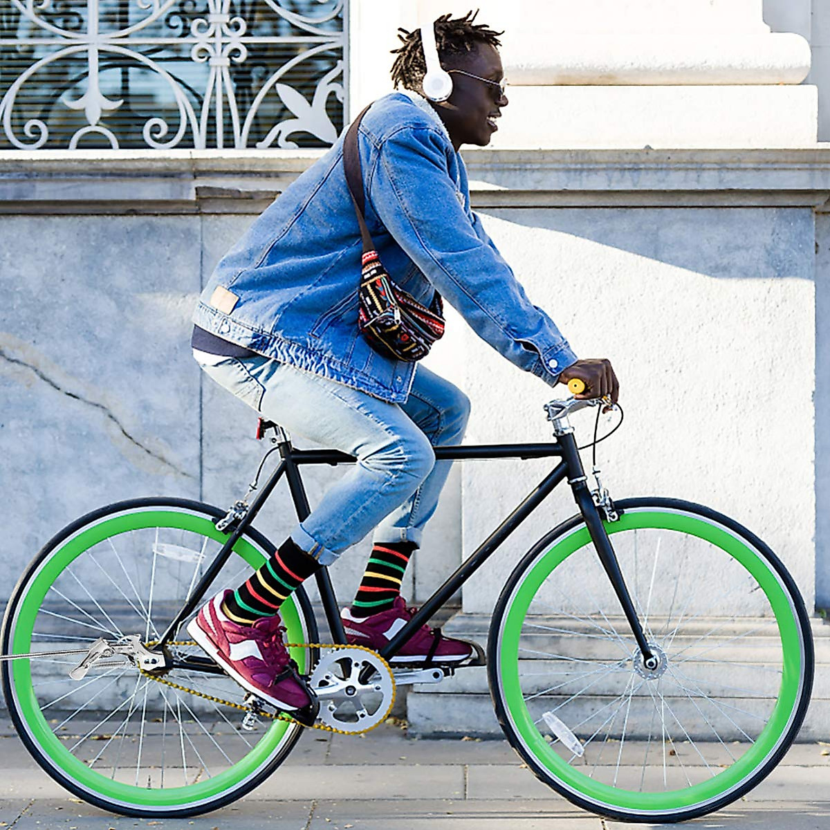 BESPORTBLE Bike Double Kickstand Adjustable,Center Mount Double Stand Folding Bicycle Stand Support Rear Mount for Mountain Bike Road Bike Bicycles Adult