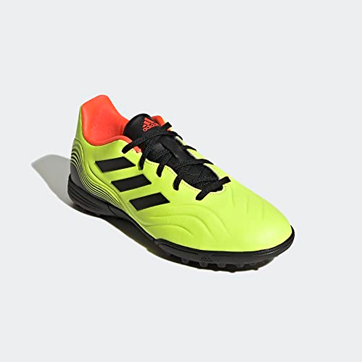 adidas Copa Sense.3 Turf Soccer Shoe, Team Solar Yellow/Black/Solar Red, 4.5 US Unisex Big Kid