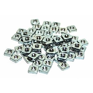Synthrotek Slide Nuts/Square Nuts, 3mm, Pack of 100 - for Eurorack Modular Rails or Cases