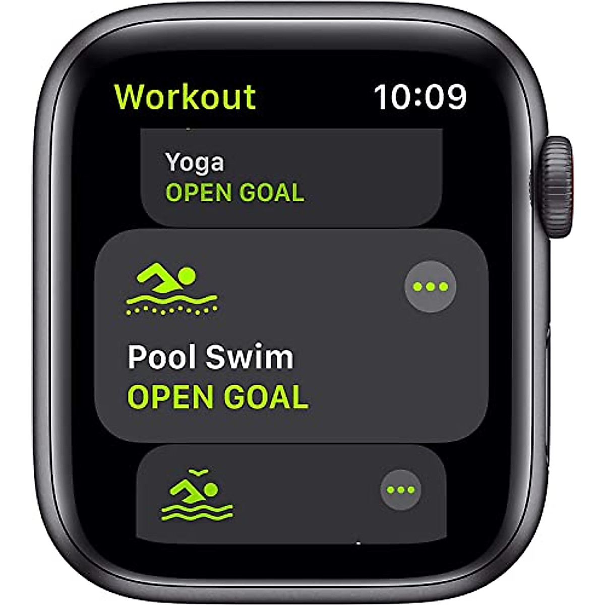 Apple Watch SE (GPS, 44mm) - Space Gray Aluminum Case with Black Sport Band (Renewed)