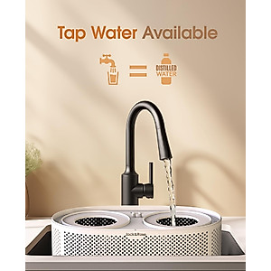 Reuseable Wick Evaporative Humidifier for Bedroom Quiet Healthy Baby Humidifier, No White Dust, Evaporative Humidifier Large Room 800ml/h 3 Speeds, 2 Gal, Timing, Auto Shut off