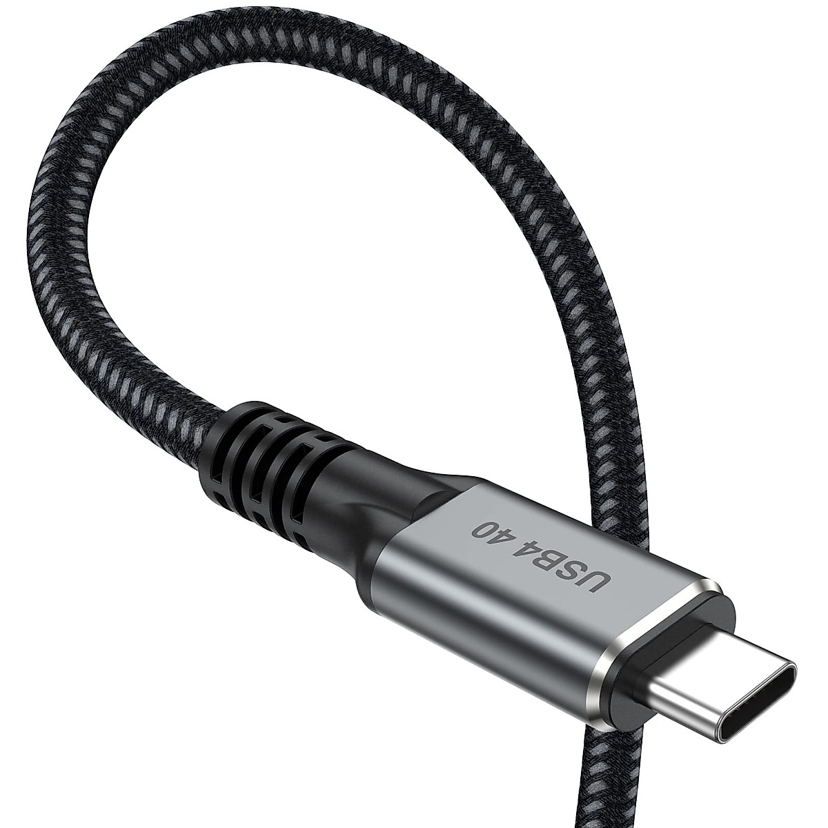 USB C to USB Cable 4 Feet, 240W Thunderbolt 4 Cable 4ft Type-C Thunderbolt 4 Cable Monitor Cable Supports 40Gbps Data Transfer