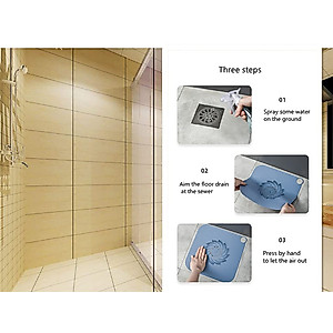 Silicone Shower Drain Hair Catcher,Shower Hair Stopper,Shower Drain Strainer,Silicone Drain Covers,Bathroom Drain Protector (HS030)