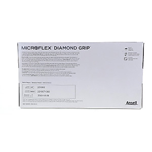 Ansell MICROFLEX ​Diamond Grip MF-300 Exam Standard Gloves - Size L, Natural (Bundle of 200)