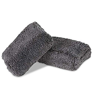 Liquid X Premium Grade Large Plush Microfiber Applicator Pads - 5" x 3" (2 Pack)
