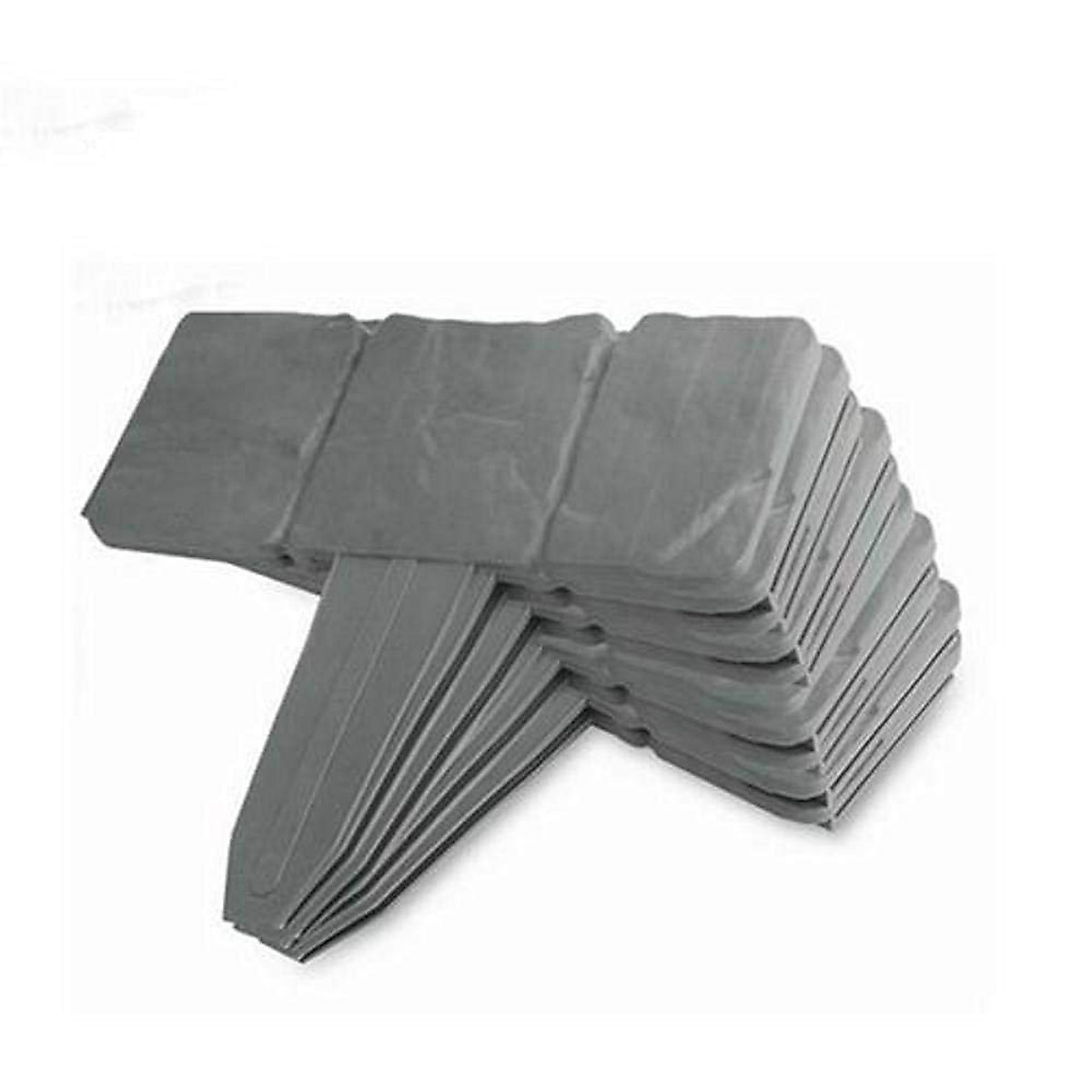 20 Pcs Plastic Garden Edging, Fence Imitation Stone, Garden Fence – Folding Mosaic Garden Fence Gray (Grey)