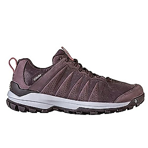 Oboz Women's Sypes Low Leather B-Dry Waterproof Hiking Shoe, Peppercorn, 8.5