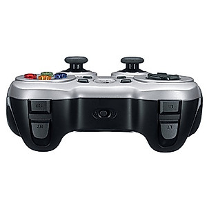 Logitech G F710 Wireless Gamepad, 2.4 GHz Wireless with USB Nano-Receiver, Controller Dual Vibration Feedback, 4 Switch D-Pad, PC - Grey/Black