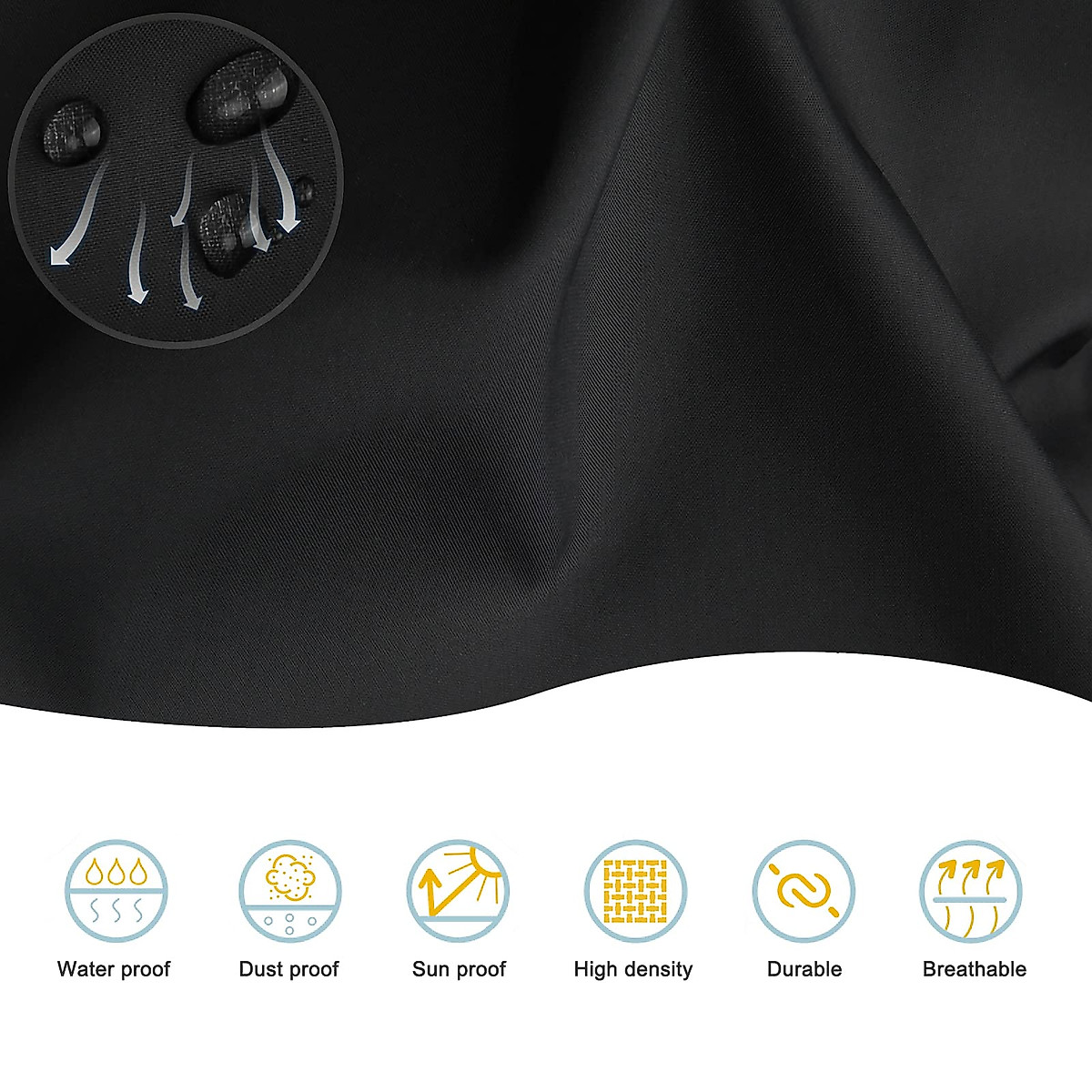 YOUSEEN Pan Bun Rack Cover,High Density Waterproof and Dustproof Bread Rack Cover,23" W x 28" D x 64" H,Bakery Single Rack Covers,Front Clear PVC,Black.