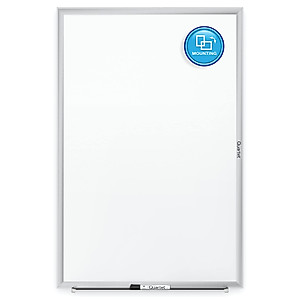 Quartet Whiteboard, Non-Magnetic Dry Erase White Board, 8' x 4', Total Erase, Silver Aluminum Frame (S538)