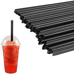 HIN 100pcs Heart Shaped Straws black Disposable Drinking Cute Straw Individually Wrapped plastic straw Party Supplies Birthday Party for kids Bridal Shower wedding supplies
