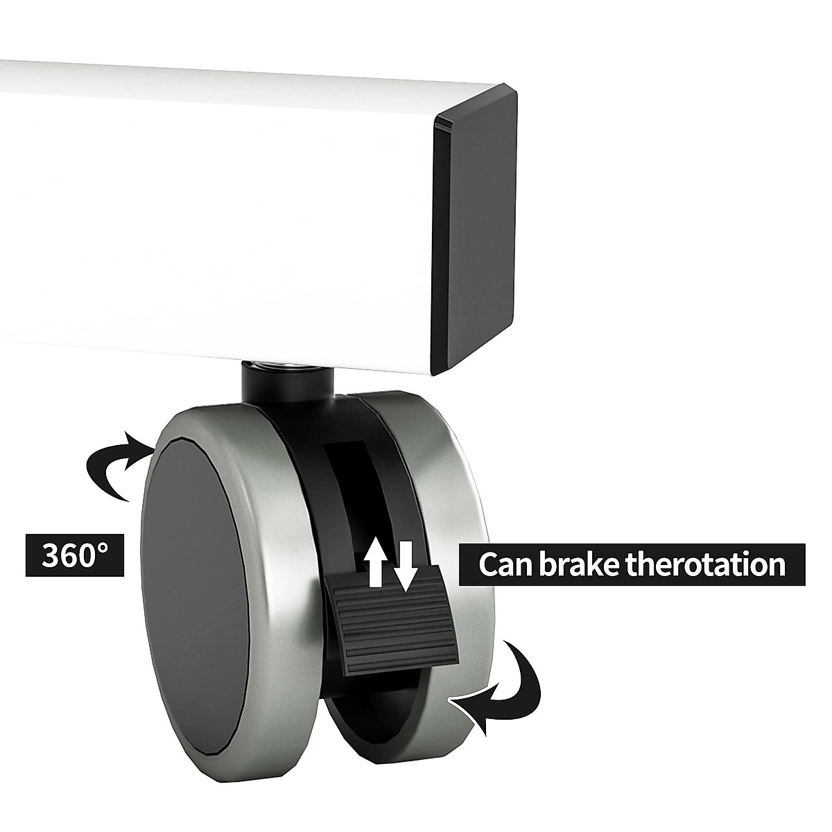 DlandHome Mobile Standing Desk Stand Up Desk Rolling Desk, Stand Sit Desk Mobile Computer Desk Adjustable Standing Desk 23.6inches Table Workstation Mobile Desk Cart Tray Oak