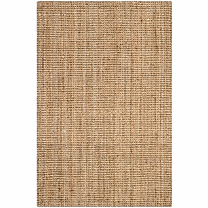 SAFAVIEH Natural Fiber Collection Accent Rug - 3' x 5', Natural, Handmade Farmhouse Jute, Ideal for High Traffic Areas in Entryway, Living Room, Bedroom (NF747A)