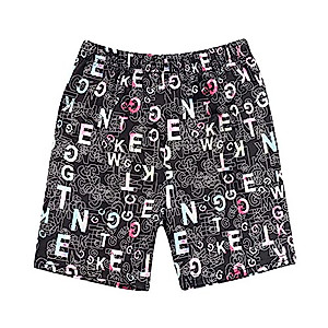 Kaerm Kids Boys Girls Summer Swimming Beach Board Shorts Sports Jogger Pants Hot Pants Casual Loungewear Black 5-6