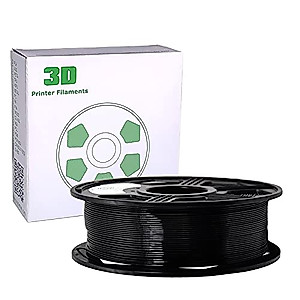 YOYI YOYI 3D Printer Filament,PETG Filament 1.75mm 2.2lbs(1kg) Spool, Dimensional Accuracy +/- 0.03 mm,100% New Raw Material,PETG Black