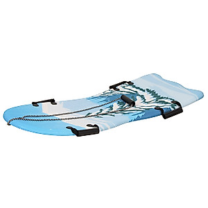 Elevon Premium Foam Snow Sled with Tow Rope and Handles for Kids and Adults, Blue