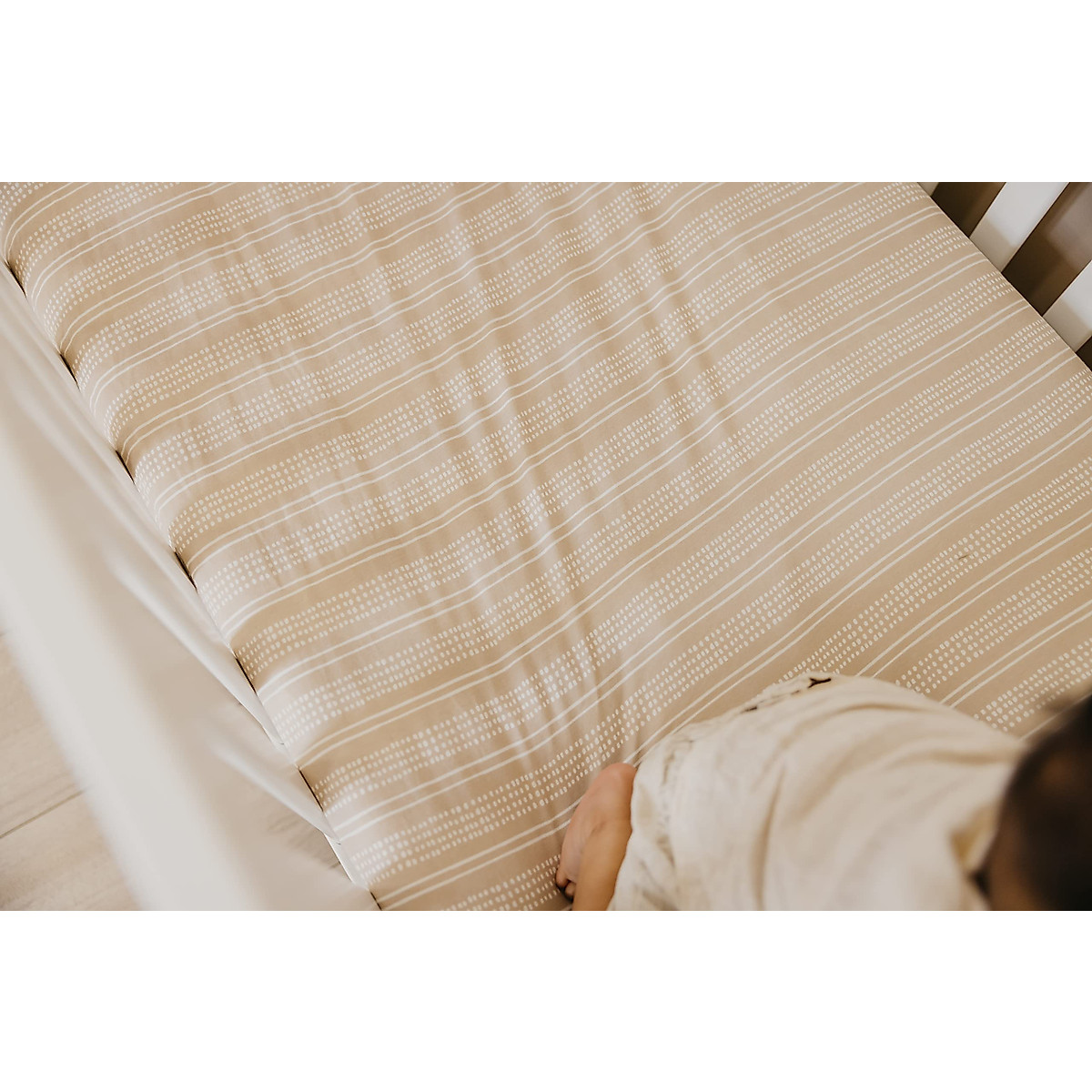 Copper Pearl Premium Knit Baby Crib Sheets for Boys and Girls Breathable and Soft, Fitted Crib Sheets for Standard Baby Mattresses, Crib Sheet for Baby Registry or Shower Gift, Clay