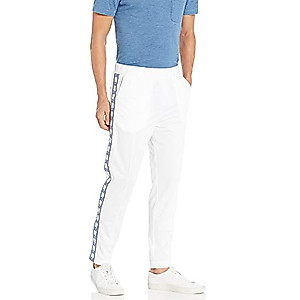 A|X Armani Exchange Men's Polyester Tricot Draw String Trouser, White, M