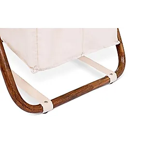 BIRDROCK HOME Single Rattan Laundry Hamper - Machine Washable Canvas Lining - Lightweight and Foldable - Removable Bag - Organizer