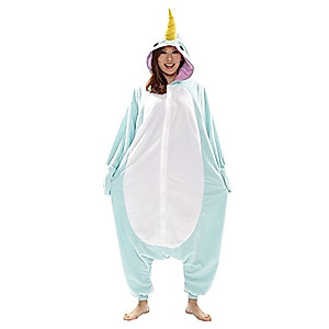 Narwhal Kigurumi - Adult Costume Blue