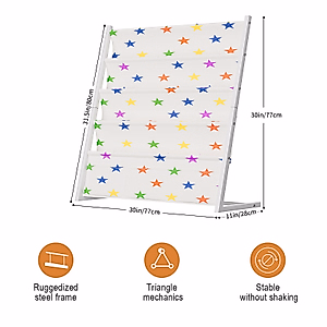 ZHOOGE Kids Bookshelf Book Rack Storage, Metal Book Rack Organizer Bookcase Bookstore Library Book Unit Storage Toddler Book Shelf Display for Nursery or Kids Room (5-Tier/ 30 in, White)