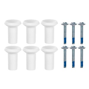 Ikea GUBBARP White Knobs, Fits PAX, 21 Millimetres, 803.364.33 - Set of 6 with Screws