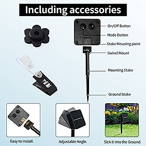 Happy Easter Garden Flag with Lights Solar Powered Double Sided Welcome Spring Outdoor Decor Yard Flag Lights Rabbit Lawn Outdoor Decoration 12.5 x 18 Inch Linen Flag Easter Gift Garden Decor Flag Lights