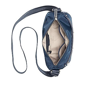Calvin Klein Sussex Nylon Top Zip Crossbody, Navy