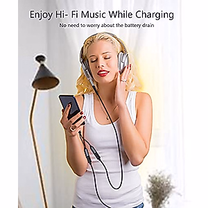 USB C Splitter, Dual USB C Headphone and Charger Adapter Support HiFi Music Call 60W Charge for Galaxy S23 S22 S21 Ultra S20Ultra Note 20 10 Ultra, Pixel 7 6 Pro 5 4XL 3 2 XL , iPad/MacBook Pro/Air