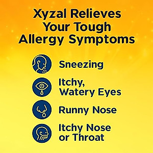 Xyzal Allergy Pills, 24-Hour Allergy Relief, 80-Count, Original Prescription Strength
