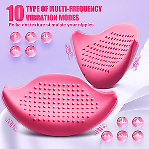 Nipple Vibrator Sex Toy - Vibrating Nipple Clamps Sucking Stimulator with 10 Powerful Vibration Modes App Remote Control, Adult Sex Toys Games Clitoral for Women Men Couples