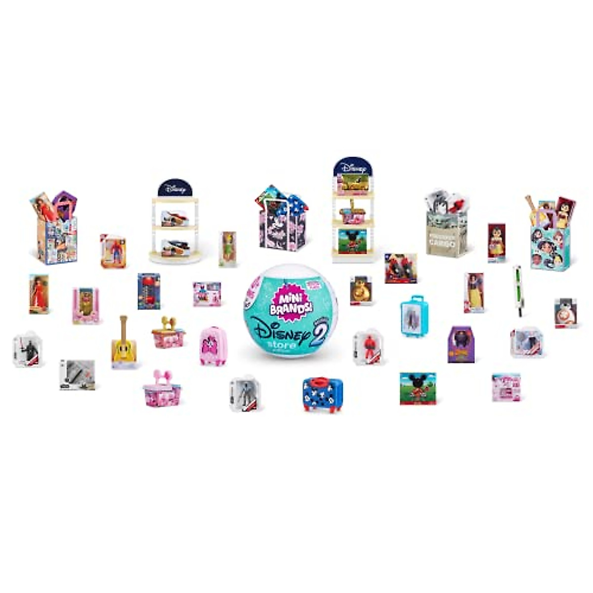 5 Surprise Disney Mini Brands Series 2 by ZURU (2 Pack) Amazon Exclusive and Mystery Collectibles Toys Over 60 Minis to Collect