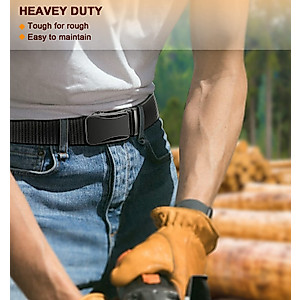 BULLIANT Mens Ratchet Belt Reversible,Web Nylon Casual Belt for Men Golf Hiking Pants Jeans 2 In 1