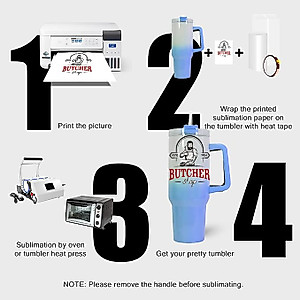 Icesip 40oz Sublimation Tumbler Blank, 20 Pack Sublimation Tumbler with Handle and Straw, Double Wall Vacuum Gradient Tumbler with Handle Blanks Stainless Steel for Heat Transfer Machine Printing