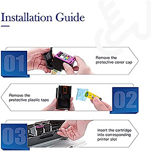 Valuetoner Remanufactured 65 XL Color Ink Cartridge Replacement for HP 65XL N9K04AN for Envy 5055 5052 5058 DeskJet 3755 2655 3720 3722 3723 3752 3758 2652 2624 Printer High Yield(Color, 2-Pack)