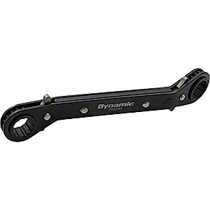 Dynamic 5 Piece Sae Double Box End, Reversible Ratcheting Wrench Set, 25° Offset