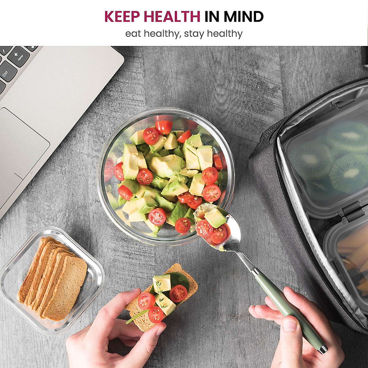 FineDine 24-Piece Superior Glass Food Storage Containers Set - Newly Innovated Hinged Locking lids - 100% Leakproof Glass Meal-Prep Containers, Great On-the-Go & Freezer-to-Oven-Safe Food Containers