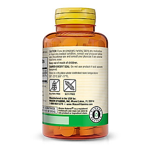 MASON NATURAL Vitamin C 500 mg - Supports Healthy Immune System, Antioxidant and Essential Nutrient, 100 Tablets
