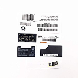 New Replacement Top Upper & Bottom Cover Full Housing Shell Case Cover with Kits for Xbox 360 Slim Console Black