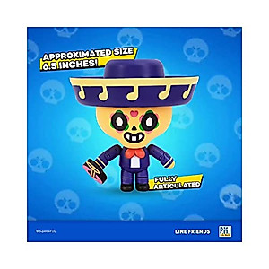 P.M.I. Brawl Stars Action Figure | One of Four 6.7-Inch-Tall Collectibles | Brawl Stars Toys and Gift for Video Gamer | Poco Guitar Figure | Ofically Licensed Toy Figure - Articulated