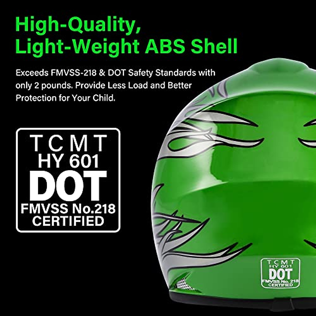 TCMT Youth Kids Helmet Motocross ATV Dirtbike BMX MX Offroad Full Face Motorcycle Helmet Gloves Goggles Dot Approved