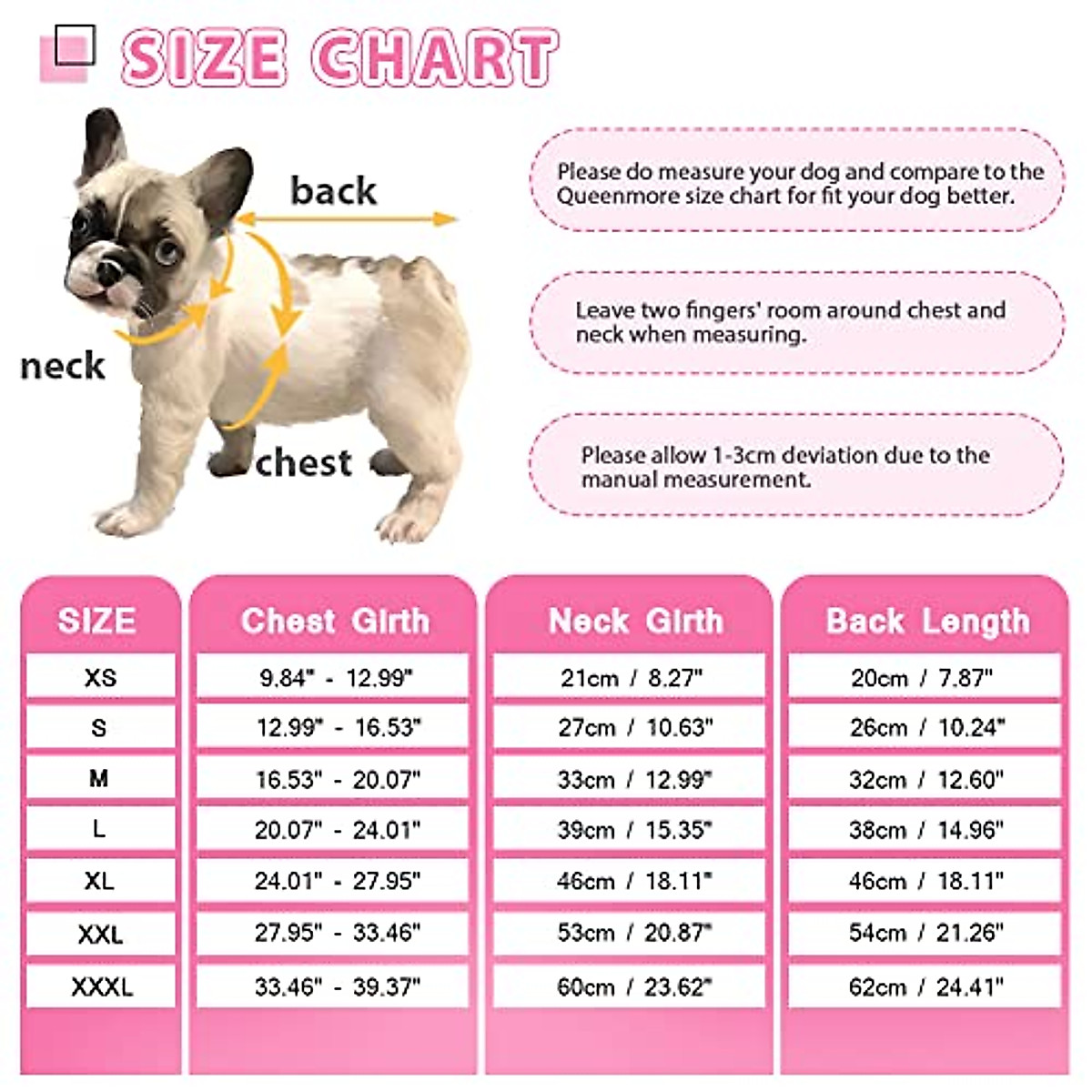 Queenmore Recovery Suit for Dogs Cats After Surgery,Dog Surgical Recovery Suit Onesie,Anti Licking Pet Female Spayed Neutered Puppy Surgical Clothes for Abdominal Wounds, Substitute E-Collar & Cone